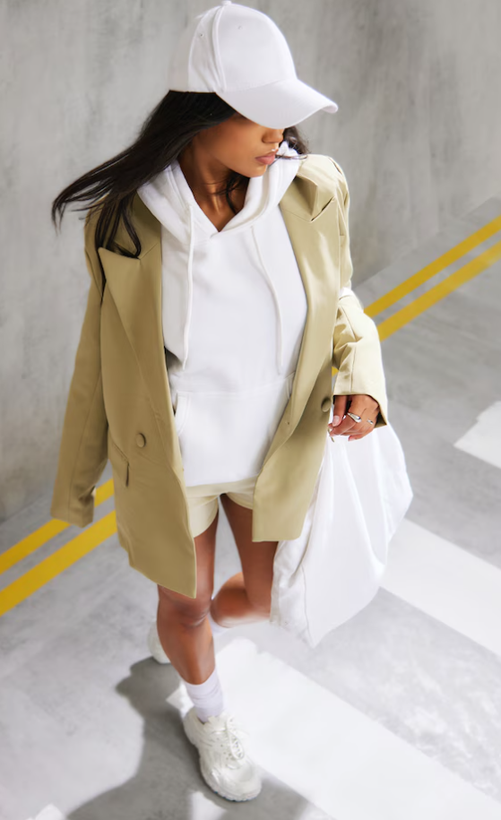 Sage Double Breasted Oversized Boxy Fit Blazer – DEXISTREND